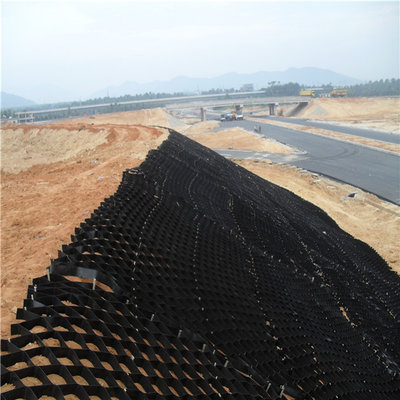 China 50mm-200mm height HDPE Geo geoccell hdpe geoweb soil stabilization supplier